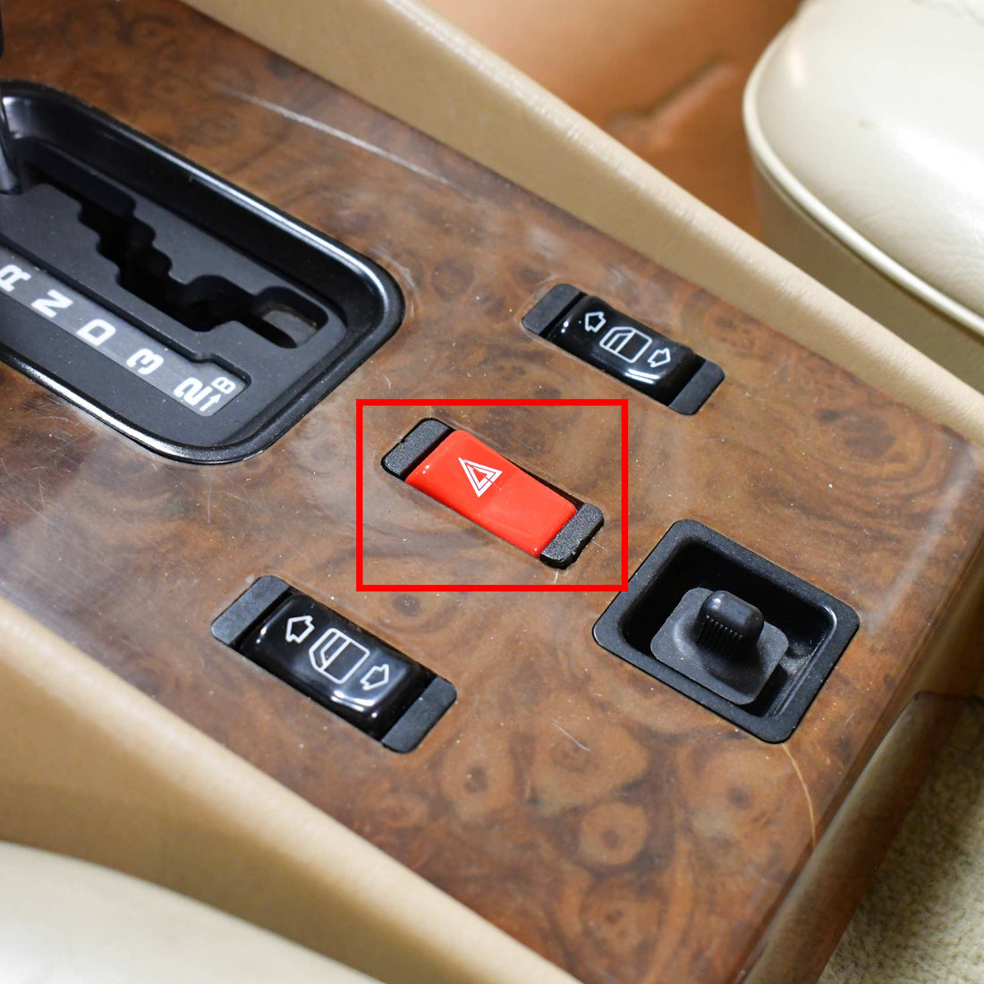 Hazard Light Flasher Switch Genuine Mercedes - R107, W123, W126, W201 ...