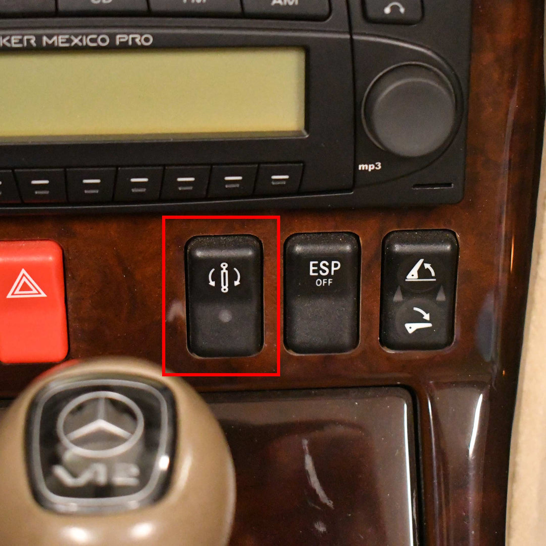 Adaptive Damping Suspension ADS Switch Genuine Mercedes - R129 Models ...