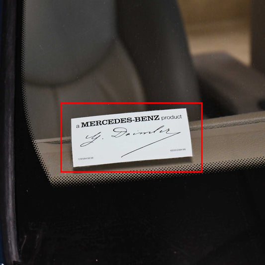 Stickers and Labels - Mercedes R129 SL (1990-2001) – tagged "Stickers ...